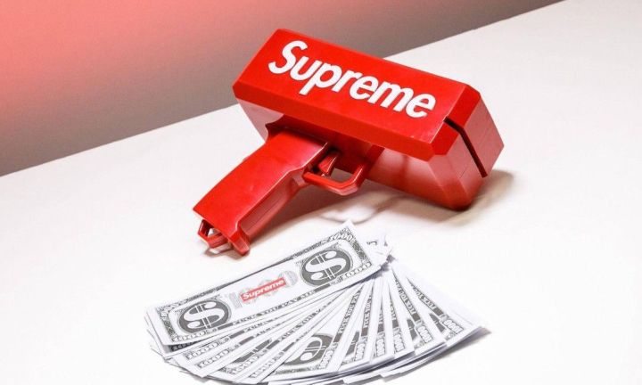 Rain Money Gun Paper Playing Spary Money Toy Guń Prop Money Gun with ...
