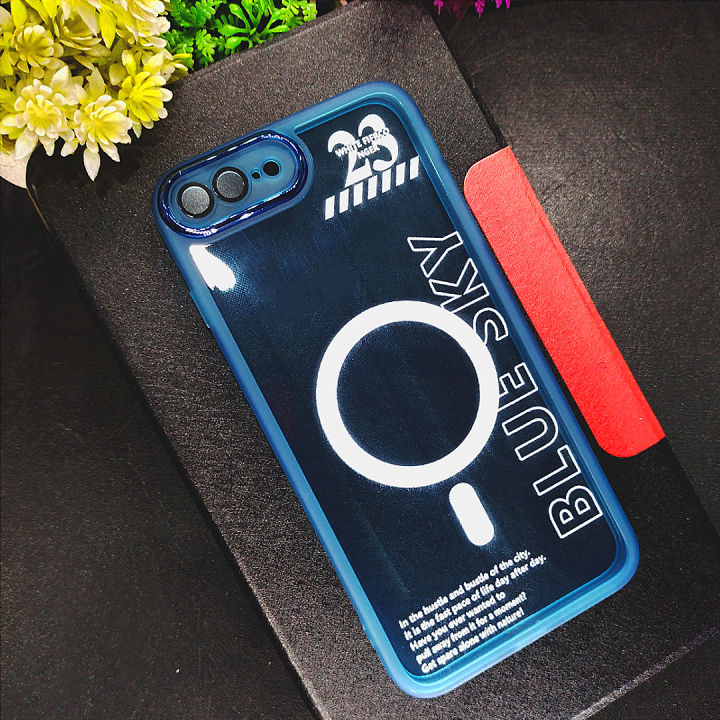 iPhone 7 Plus|8 Plus Clear Colour Mag Safe Print Transparent Case (Sky ...