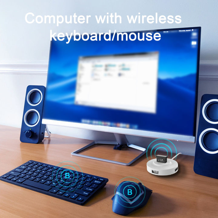 Adapter for Win8.1/10/11 Low-latency Usb Bluetooth Adapter for Desktop ...