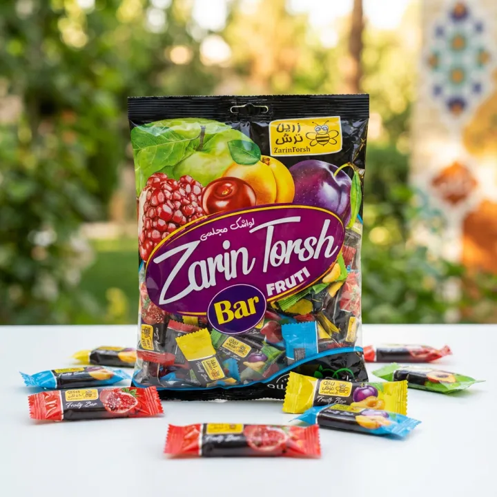Zarin Torsh Fruiti Irani Sour Candy Bars – Premium Mixed Fruit Flavored ...