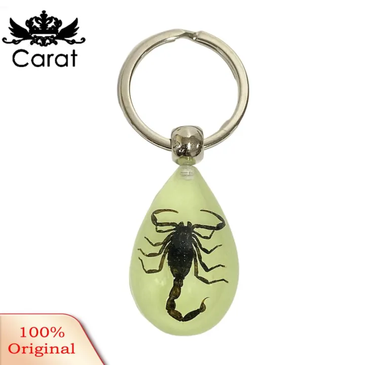 Carat Keyholder Toy Smooth Glow in The Dark Crabs Scorpion Key Ring ...