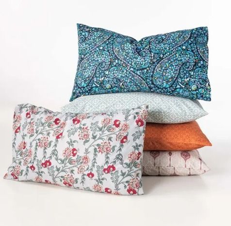 Assorted Pillow Covers Pair 6 PC Set (Colors and Designs May Vary From ...