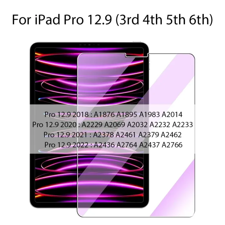 PREATY Tempered Glass For Ipad 10 9 10th 9th Gen Pro 11 12.9 Screen ...