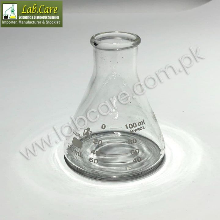 Normax - Borosilicate 3.3 Graduated Conical Glass Flask for Laboratory ...