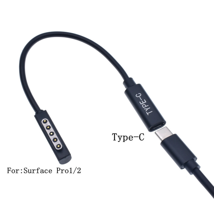 USB Type-C to Surface-connect Power Supply Charger Cable Work with 15V ...