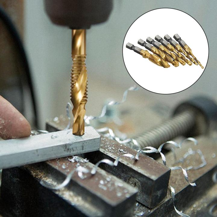 M3 Titanium-Plated Short Version Drilling Tapping Integrated Used In ...