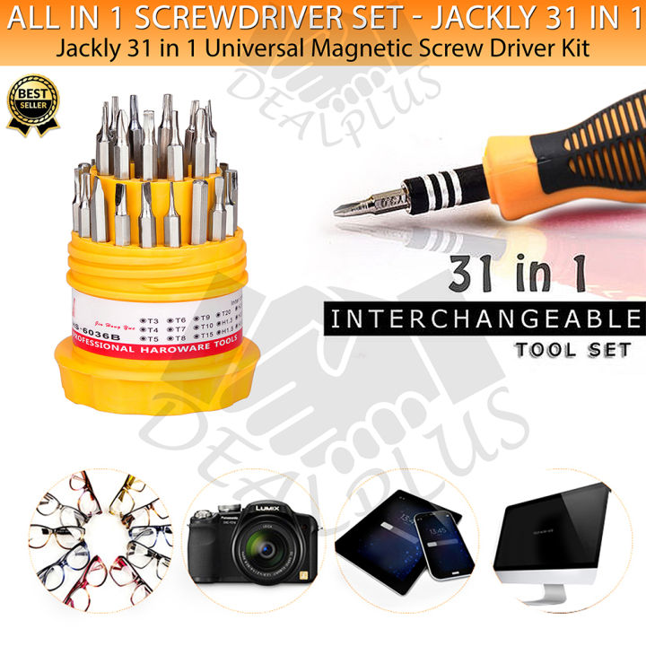 All In 1 Screwdriver Set - Jackly 31 Pcs | Daraz.pk