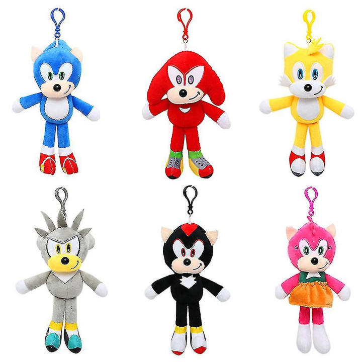 Sonic the Hedgehog Key Clip 15cm Soft Cuddly Plush Toy | Daraz.pk