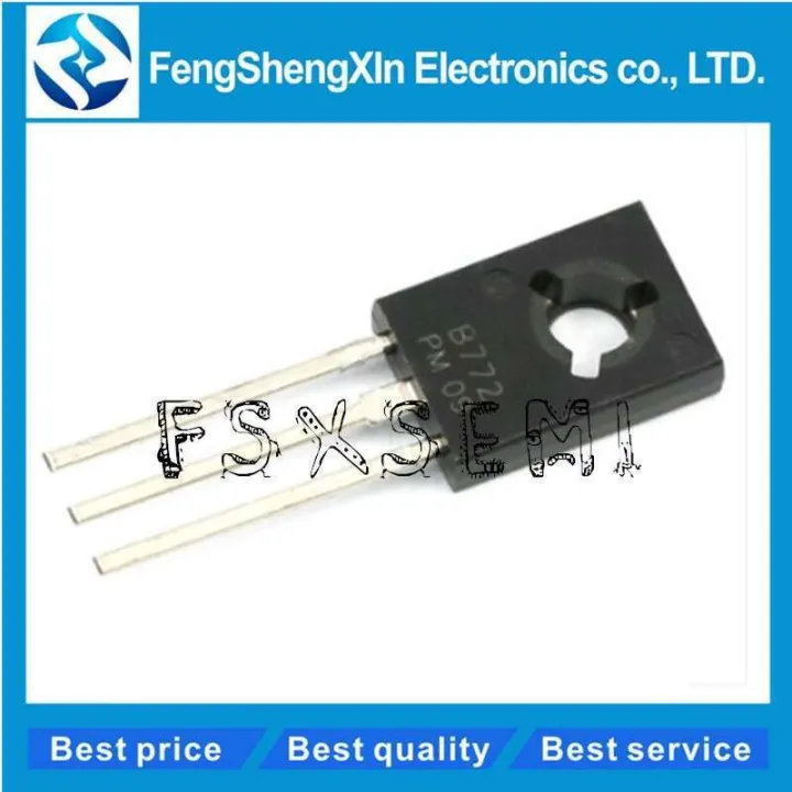 50 pieces/batch B772 2SB772 PNP silicon power transistor TO-126 | Daraz.pk
