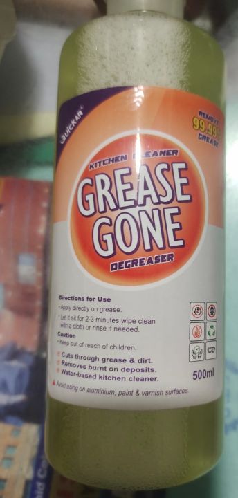DEGREASER GREACE GONE STOVE AND KITCHEN CLEANER BY QUICKAR 100 % ...