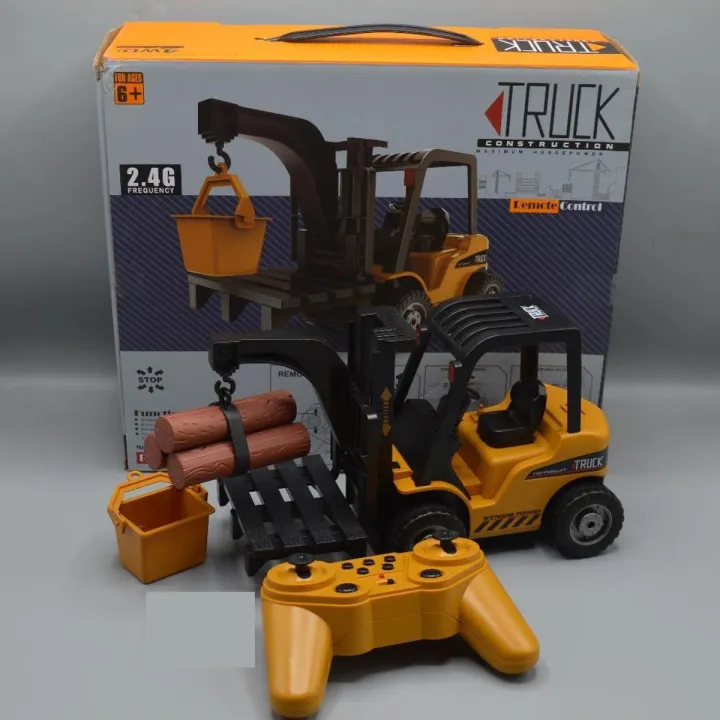 Remote Control Truck Crane Toy Rechargeable Remote Control Engineering ...