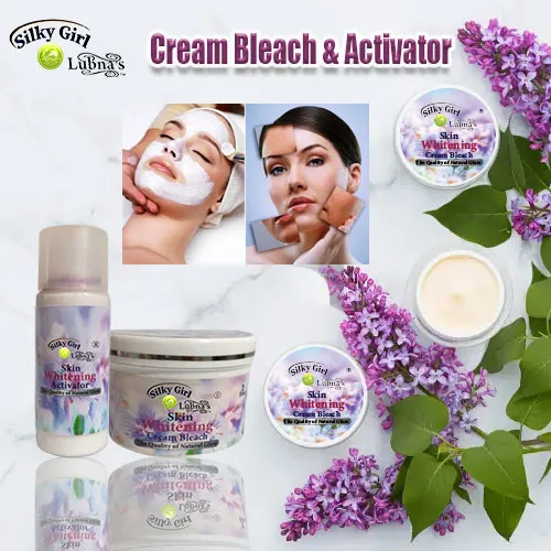 Silky Girl Lubna`s Cream Bleach & Activator / Whitening Bleach Cream ...
