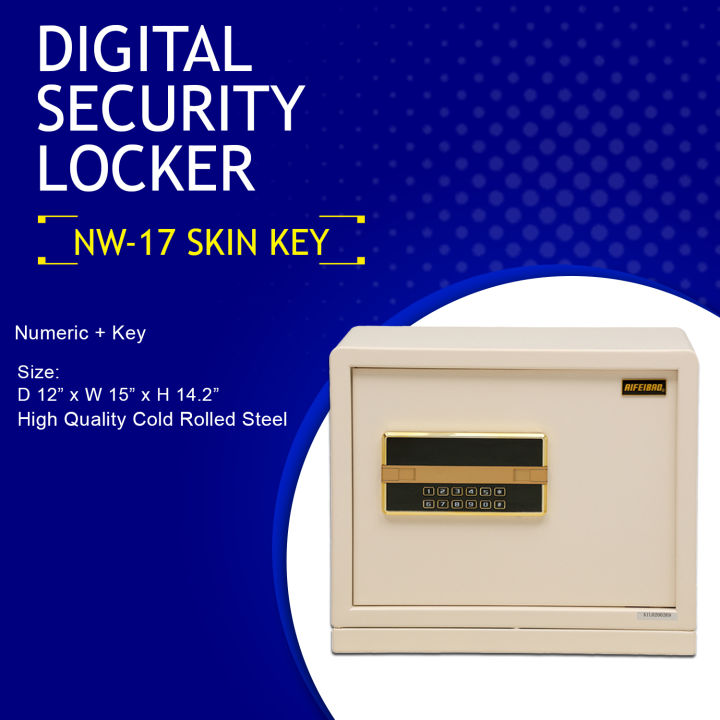 DIGITAL SECURITY LOCKER FOR HOME AND OFFICE USE NW-17-KG-SKIN Key ...
