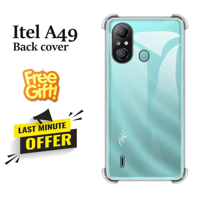 Itel A49 Back Cover Transparent Extra Bumper Anti Shock Soft Crystal ...