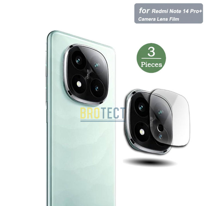 3 Pcs Xiaomi Redmi Note 14 Pro Plus Back Camera Protector 9H Gorilla ...