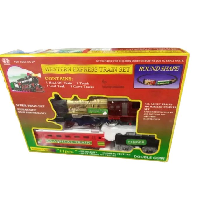 Western Express Railroad Engine And Tracks Play Set 11 Pcs Amazing Fun ...