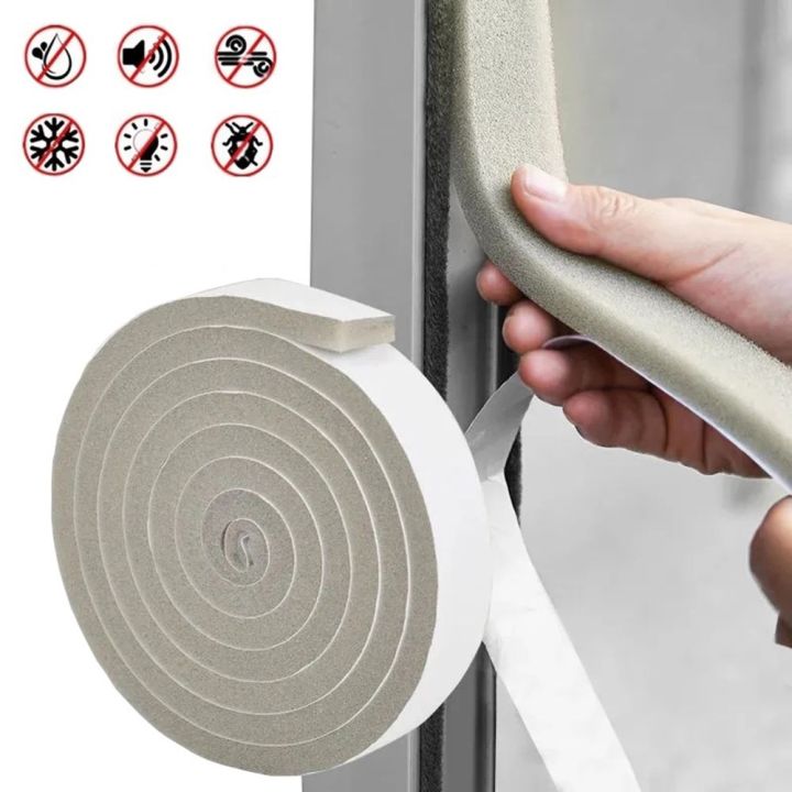 2M/Roll Insulation Tape Self-Adhesive Dustproof Weather Stripping ...