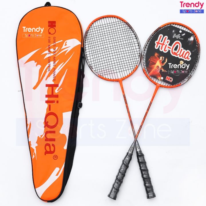 Hi-Qua Professional Badminton Racket Set of 2 with Cover | Lightweight ...