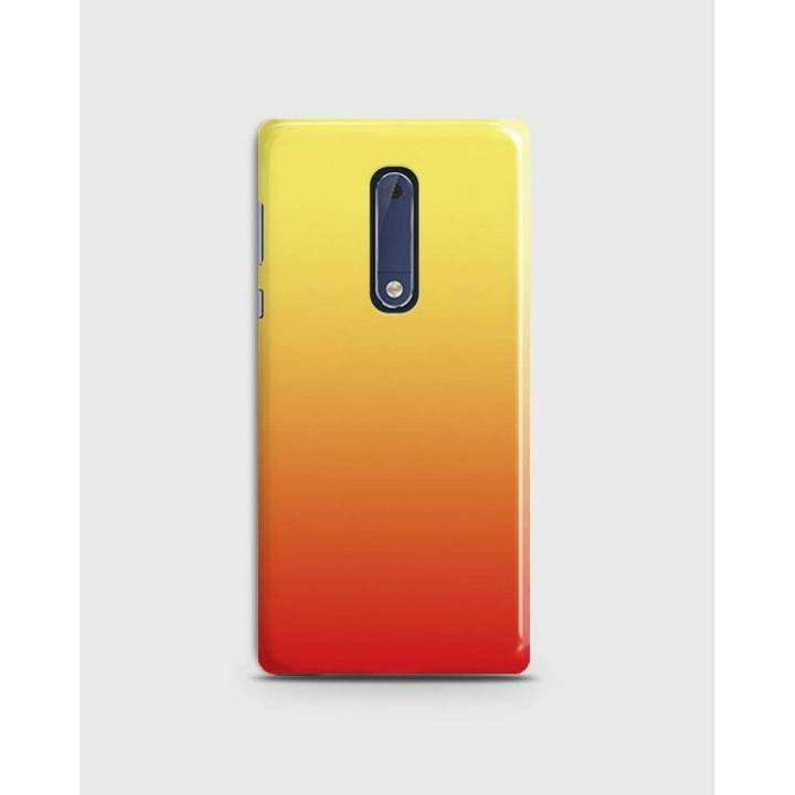 Nokia 5 Cover 3D Hard Case Red Style - 1Cover2159- | Daraz.pk
