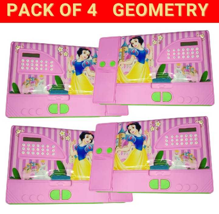 Jumbo Geometry Pencil Box Pack of 4 for Kids – Snow White Disney ...