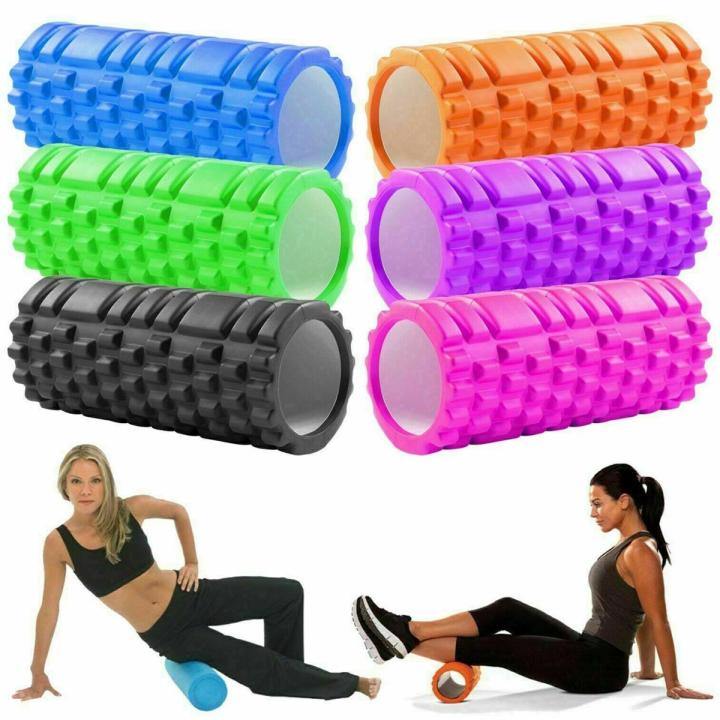 Pack of 1 Massage Foam Roller EVA with Grid for Painful Tight Muscles ...