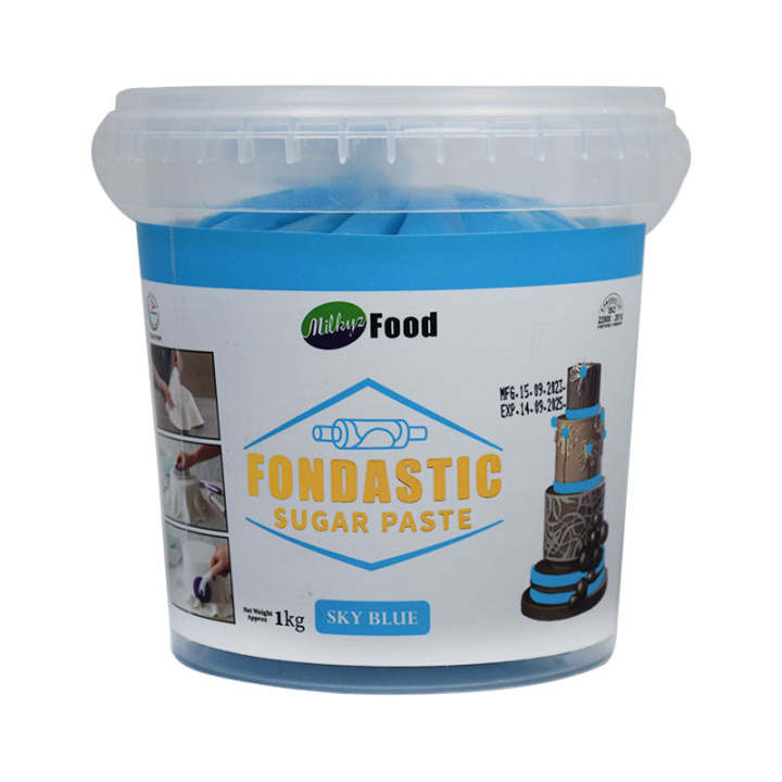 Milkyz Food Fondastic Sky Blue Fondant Sugar Paste 1kg | Daraz.pk