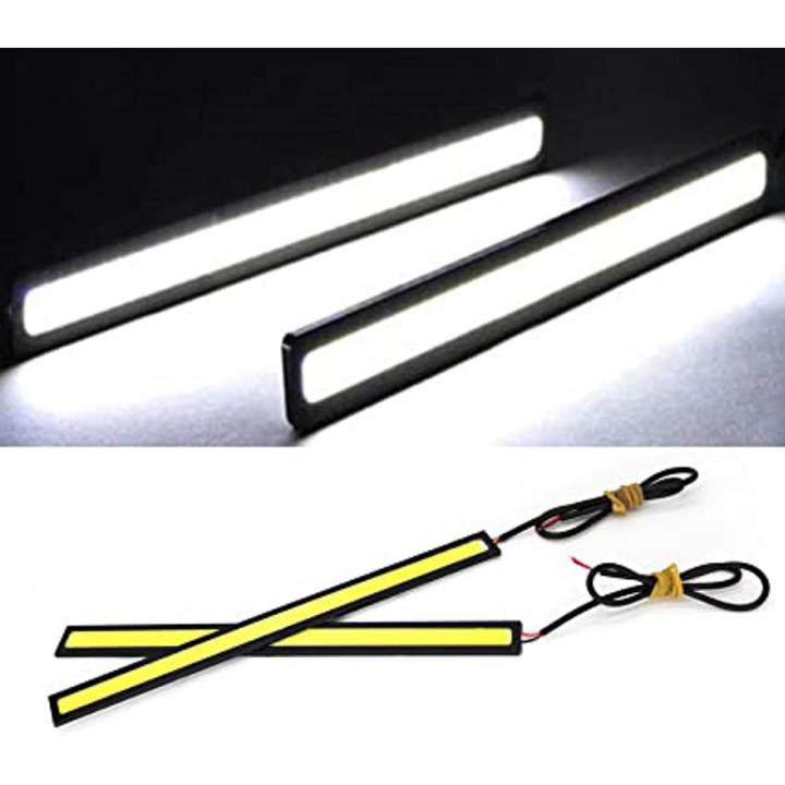 LED DRL Driving Daytime Running Lights Strip COB 2 Pcs Set | Daraz.pk