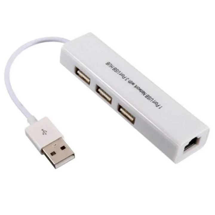 USB 2.0 wired card hub converter port RJ45 cable to external desktop ...