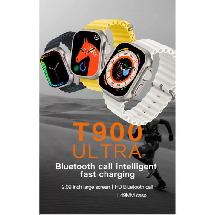 T900 Ultra Big 2.09-Inch Infinite Display Series 8 Smart Watch With Bluetooth Calling And ...