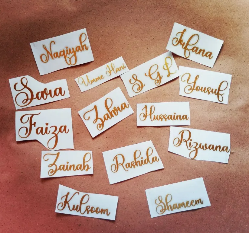 Vinyl sticker for book mark- golden / silver | Daraz.pk