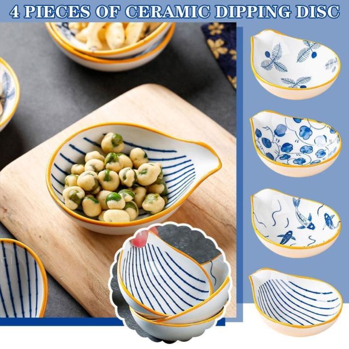 Fashion Dip Dish Seasoning Pottery Dish Mustard Plates Japanese Style ...