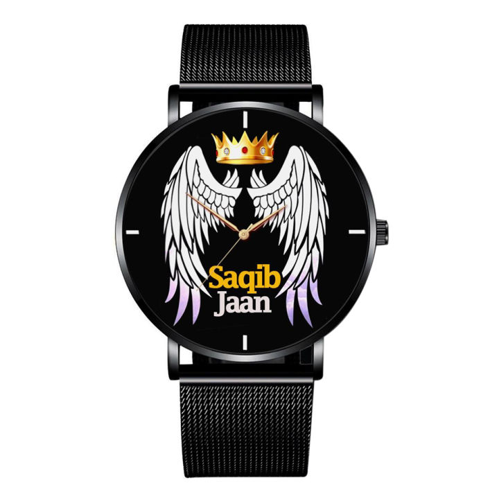 Customize Name Magnet Chain Watch For Gents | Daraz.pk