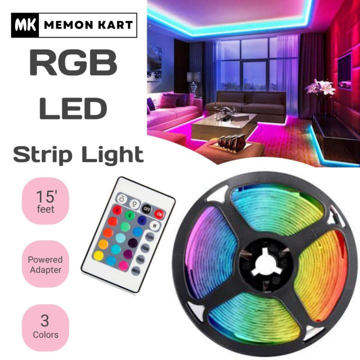 Rgb Led Strip Light Waterproof Remote Control Color Changing 5050 ...
