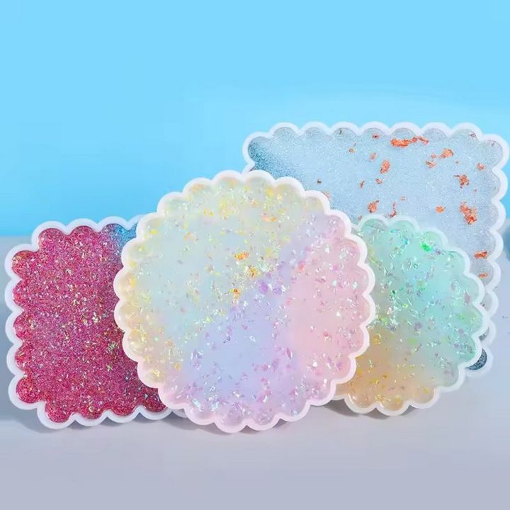 Resin Wave Style Coaster Silicone Mold | Available in Round 7.4inch ...