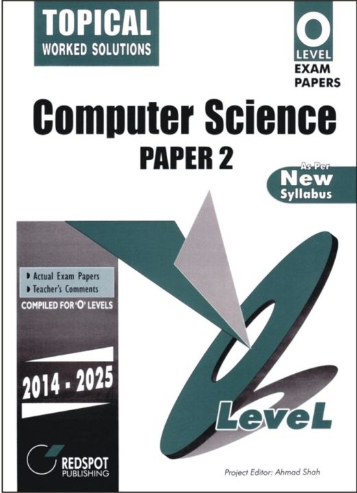 Redspot O Level Computer Science Topical Paper 2 | Daraz.pk