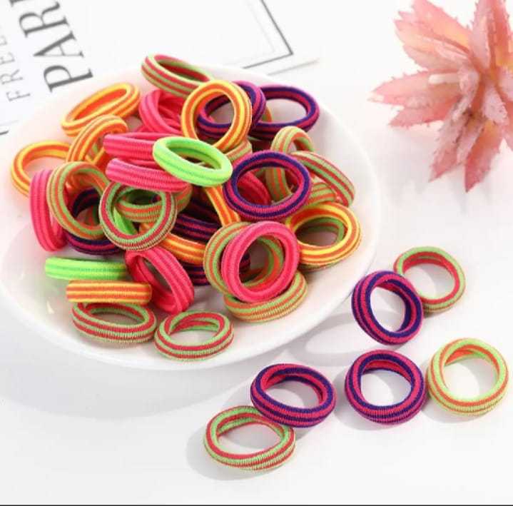 24 Pcs Multicolor Rubber band - Stretchable Rubber Band - Elastic ...