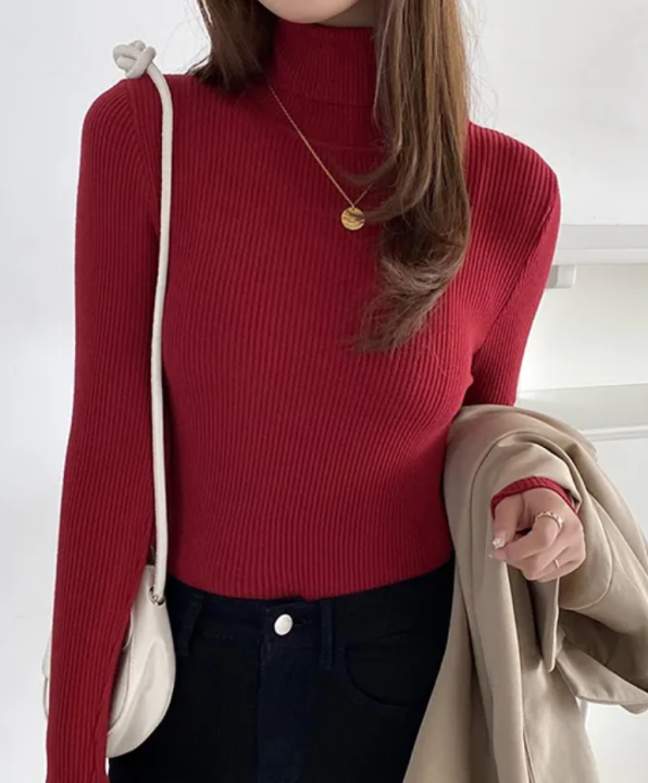 Women High Neck for Girls Turtle Neck for Ladies | Warm Ladies High ...