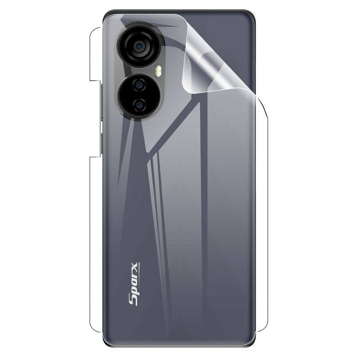 sparx Edge 20 Pro Transparent Hydrogel Film Clear Back Jelly Soft ...