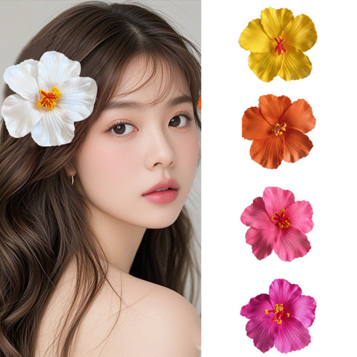 New 2025 1Pc Flower Hair Clip for Girls Fashionable Bohemian Flower ...