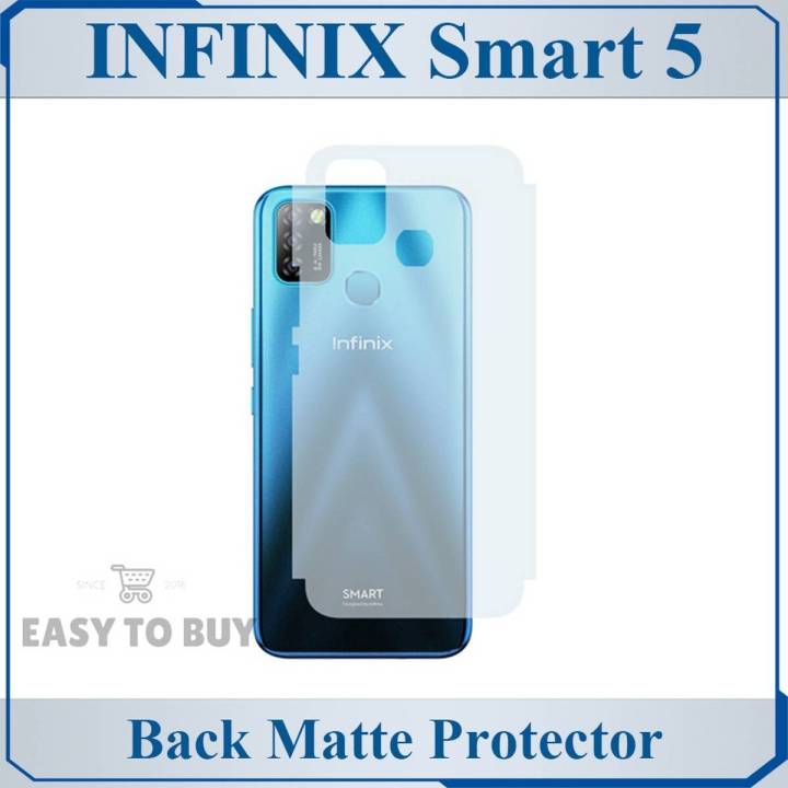 Infinix Smart 5 Back Matte Protector Soft film Protection Soft Skin ...