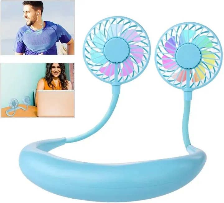 HMT TIK TOK Portable Neck Fan Hand Free Personal ReChargeable USB ...
