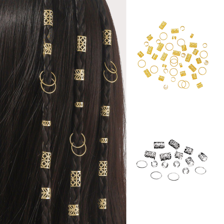 New 2025 80Pcs/Set DIY Wig Clips Braid Accessories Hollowed-out Braid ...