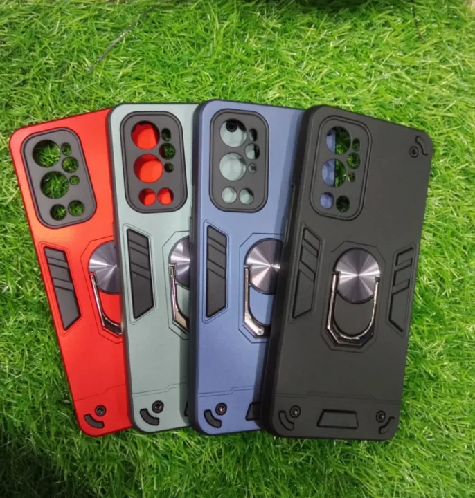 OnePlus 9 Pro Back Cover Ring Armor Shockproof Case with Lens ...