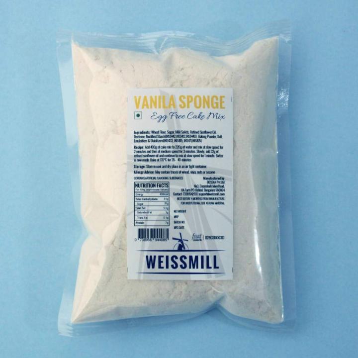 Vanilla Sponge - Egg Free - Cake Premix Powder - 400g | Daraz.pk