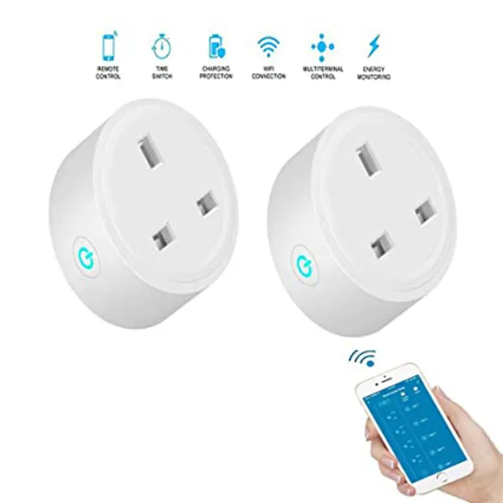 2x Smart WIFI Plug Socket Power Switch with Real Time Energy Monitoring ...