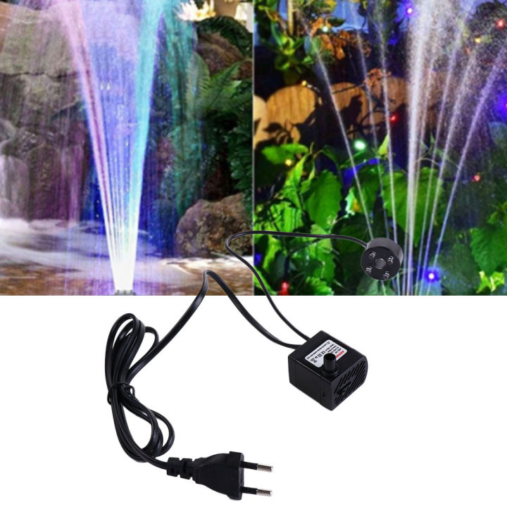 Mini Powerful Fish Pond Water Cycle Motor Pump Fish Aerator Submersible ...