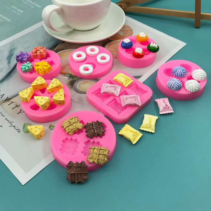1Pc Food Shape Molds Waffles Cookie Cheese Chocolate Chip Donuts Cake ...