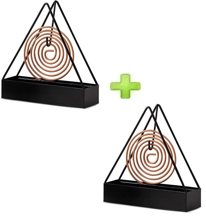 Pack of 02 - Anti-Scald Mosquito Coil Holder With Tray Creative Wrought ...
