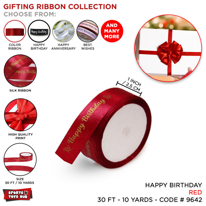 Gifting Ribbon Collection, Plain, Nikkah Mubarak, Shadi Mubarak, Happy ...