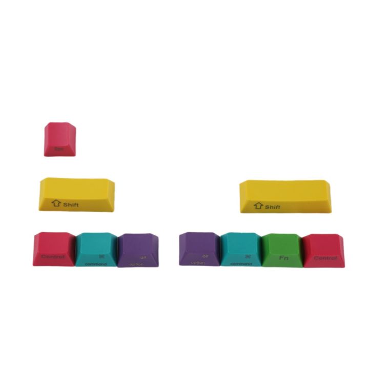 OEM Profile PBT RGBY CMYK Modifiers 10 Keys Laser Engraved Keycaps Mac ...